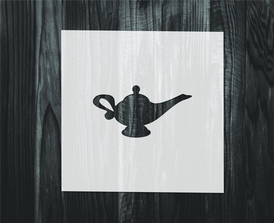 Genie Lamp Stencil, Mylar Reusable Stencil, Stencil, FAST SHIPPING - Etsy