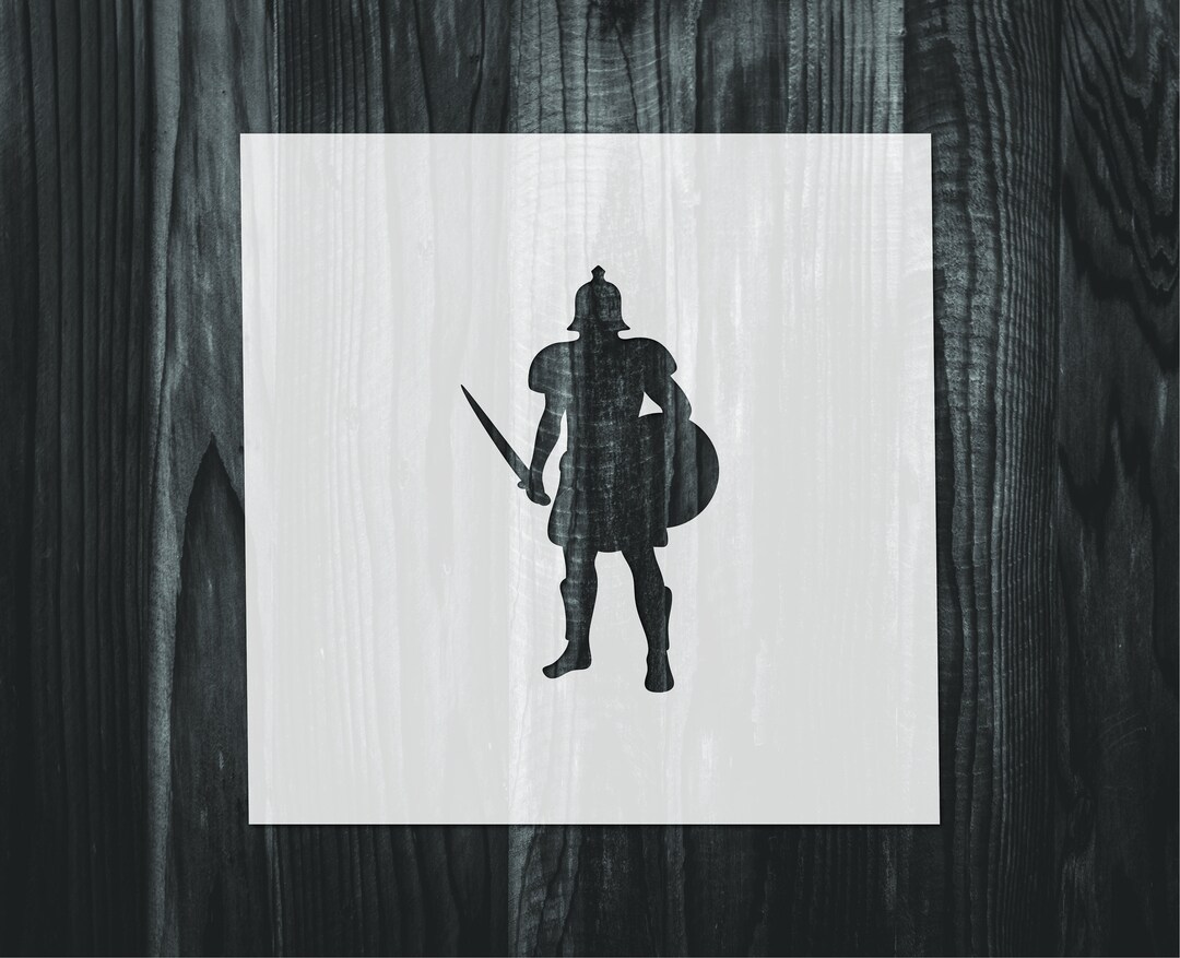 Gladiator Stencil: Reusable Mylar Template - Etsy