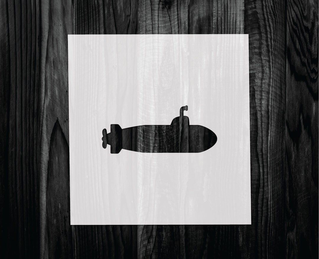 Submarine Stencil, Mylar Reusable Stencil, Stencil, FAST SHIPPING - Etsy