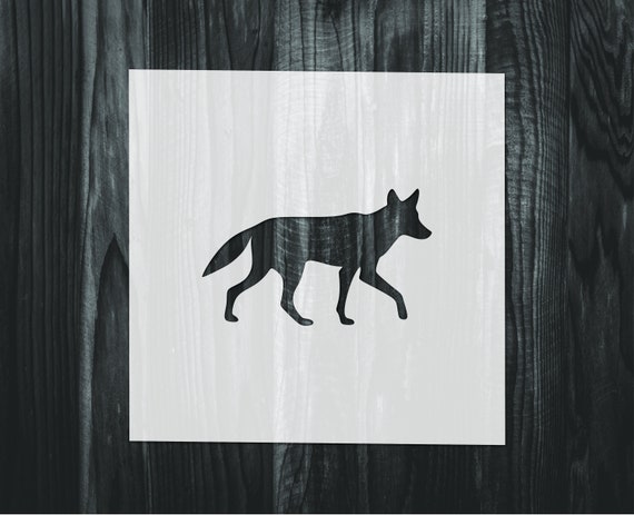 Coyote stencil Mylar reusable stencil Stencil FAST SHIPPING | Etsy