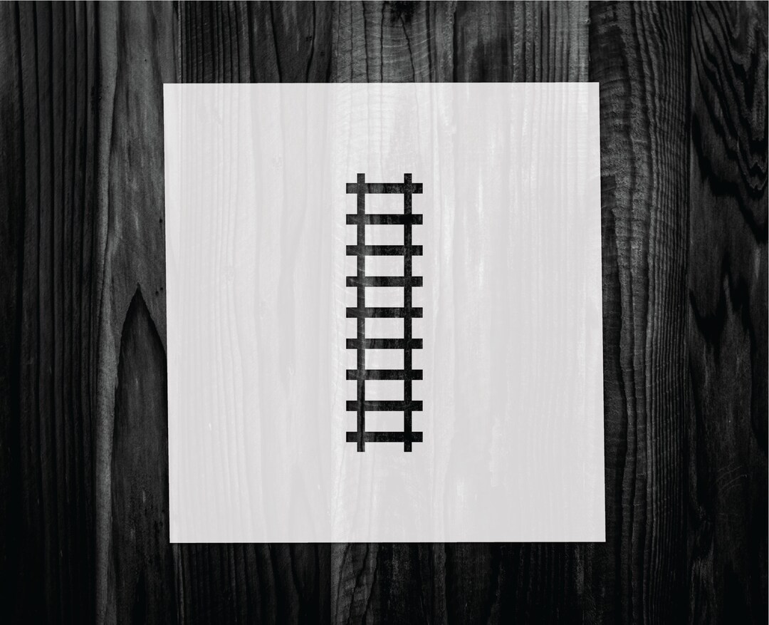 Train Track Stencil, Mylar Reusable Stencil, Stencil, FAST SHIPPING - Etsy
