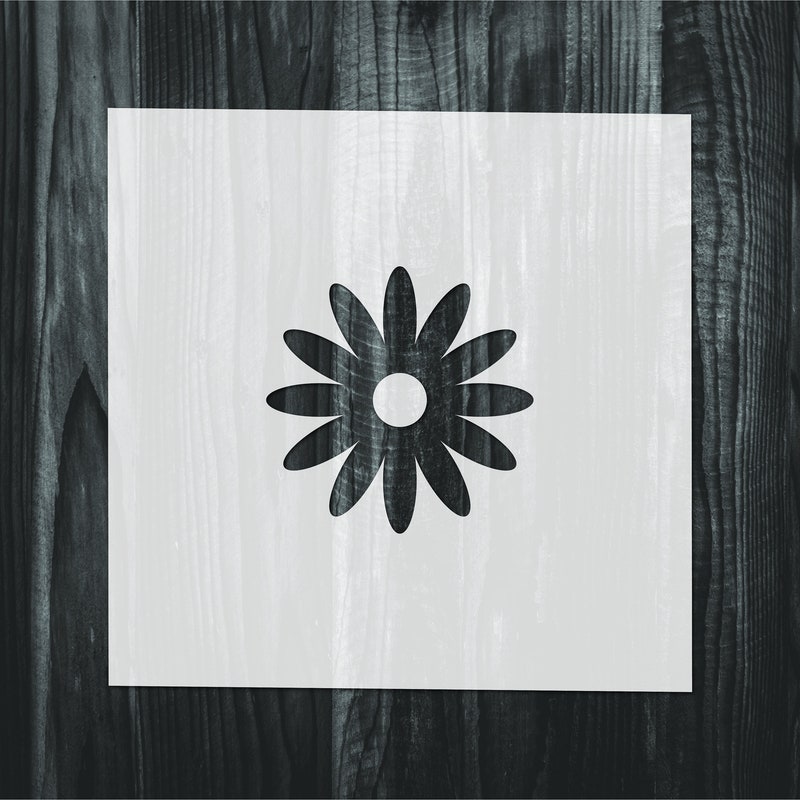 Daisy Stencil - Etsy