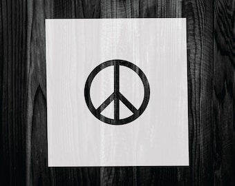 Peace Sign Stencil - Etsy