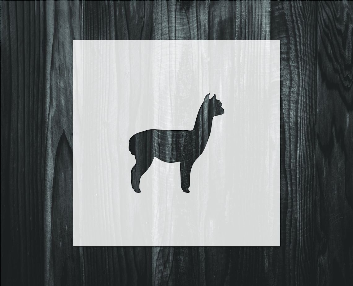 Alpaca Stencil Mylar Reusable Stencil Stencil FAST SHIPPING - Etsy