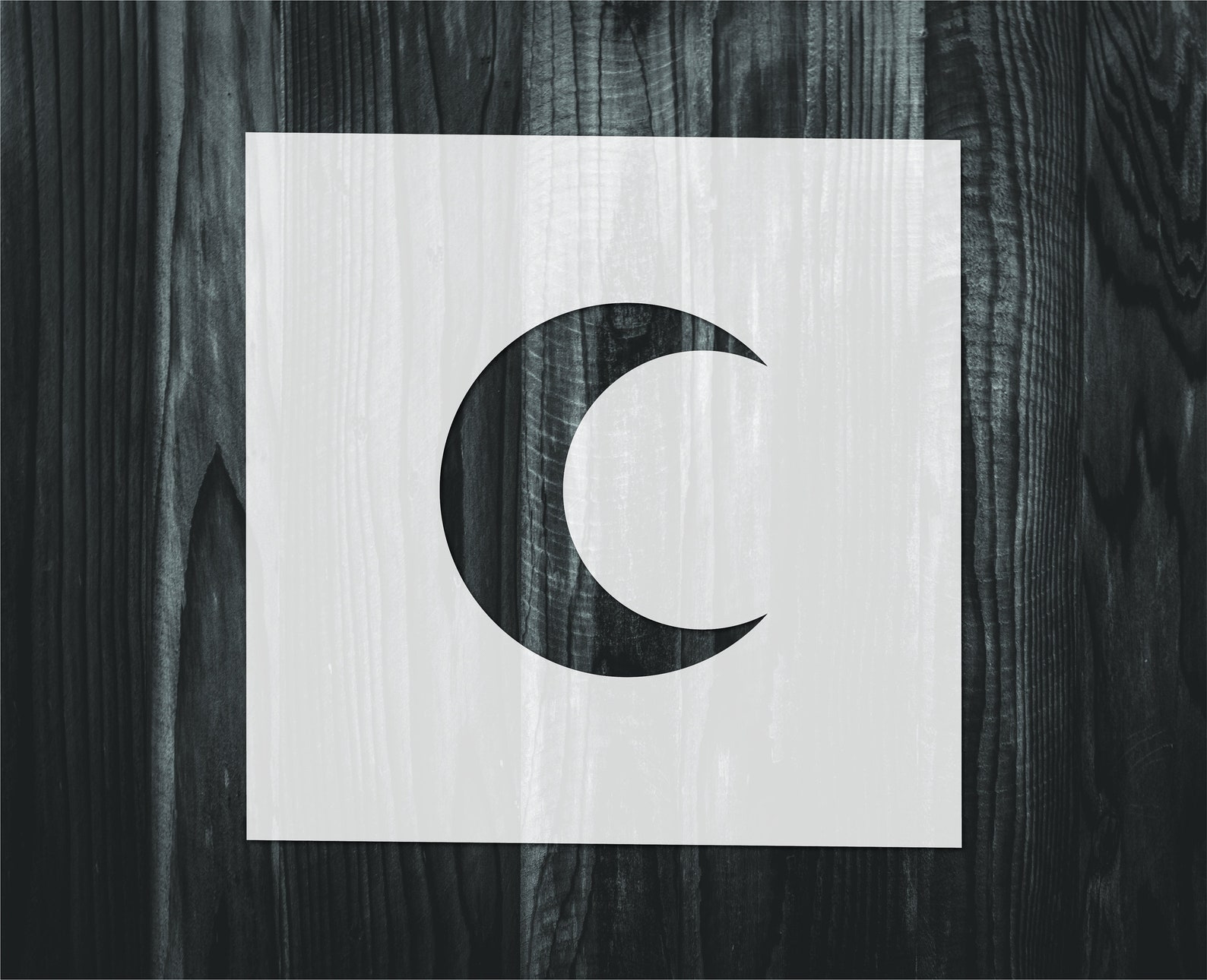 Crescent Moon Stencil Mylar Reusable Stencil Stencil FAST - Etsy