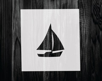 Sail Boat Stencil, Reusable Sail Boat Stencil, Art Stencil DIY Craft ...