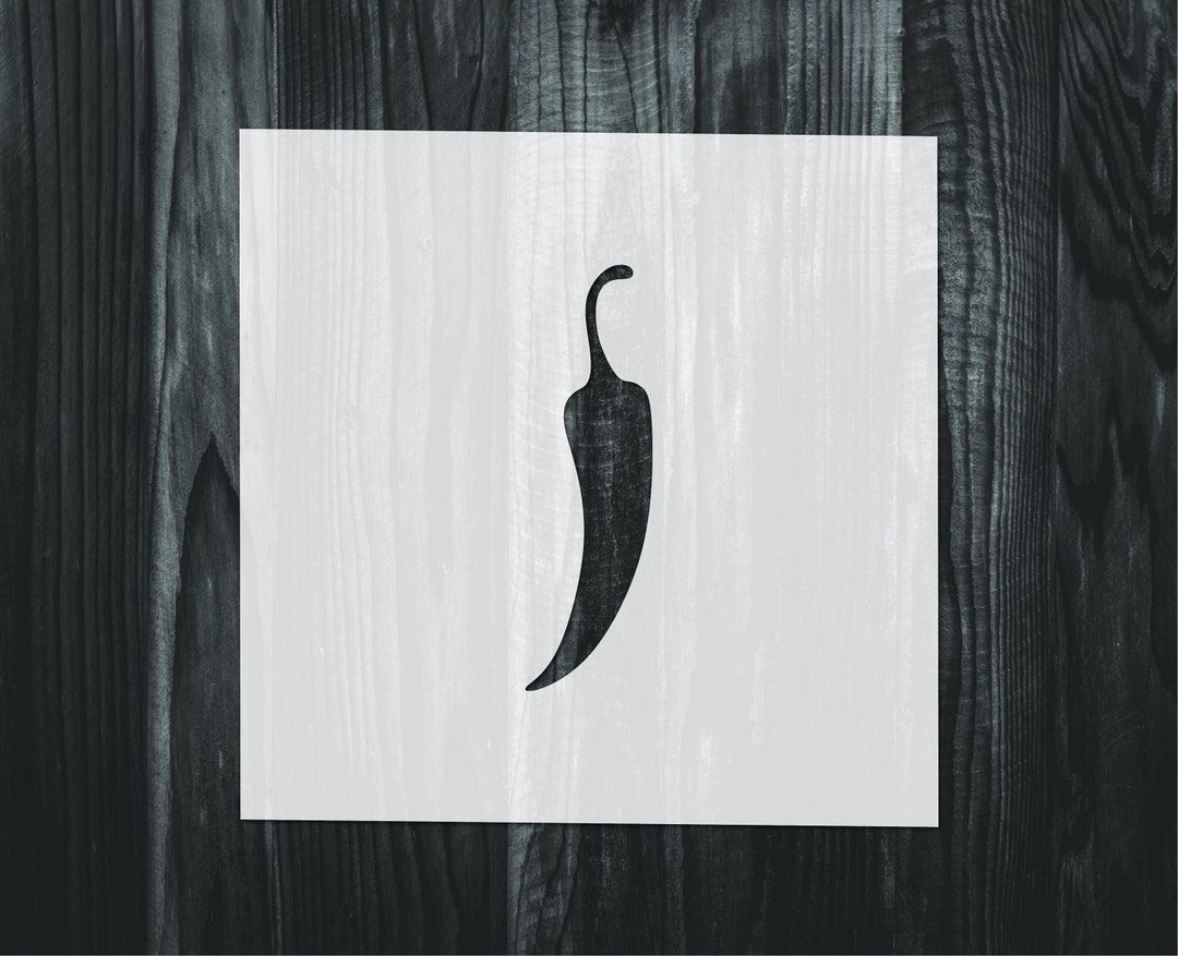 Chili Pepper Stencil, Mylar Reusable Stencil, Stencil, FAST SHIPPING - Etsy