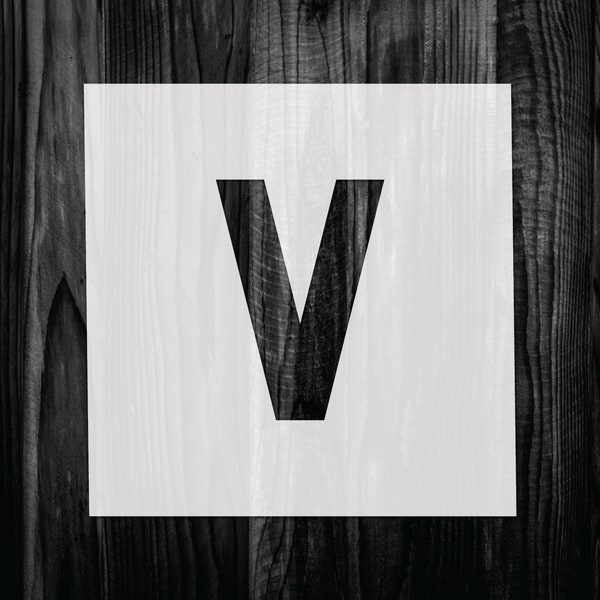 Letter V Stencil - Etsy