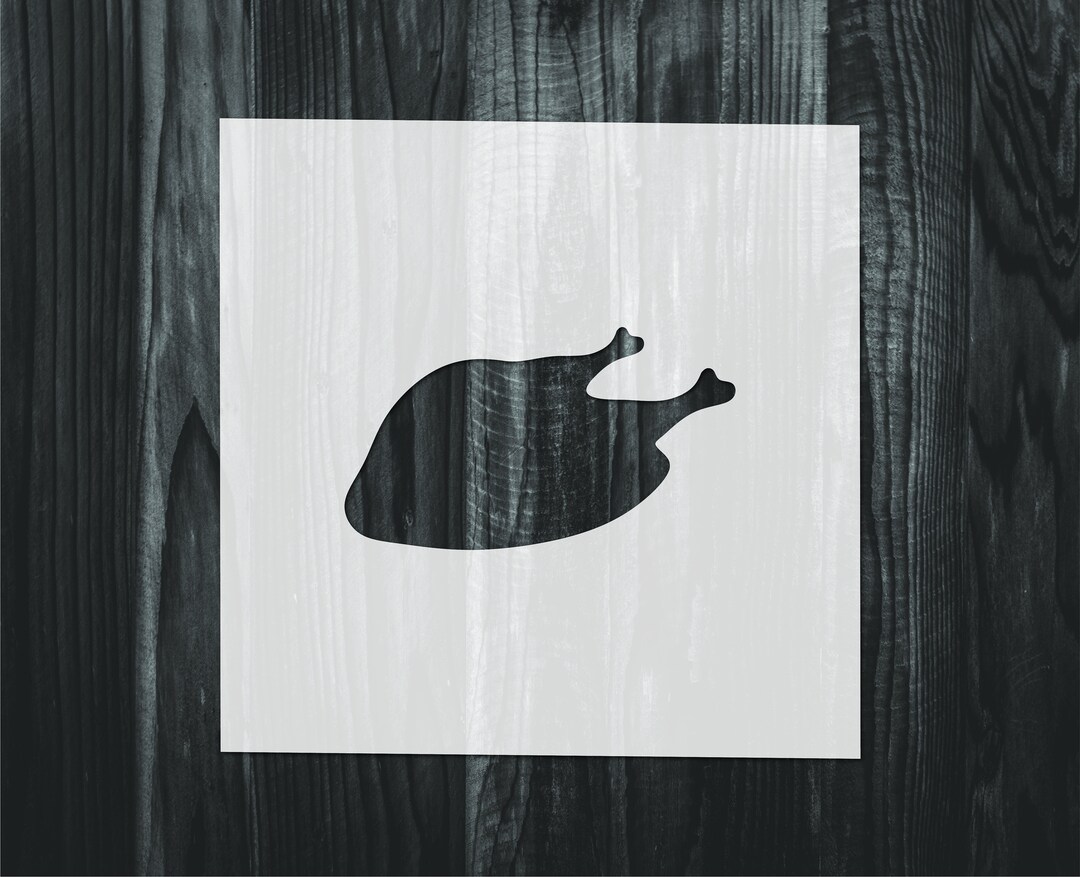 Cooked Turkey Stencil, Mylar Reusable Stencil, Stencil, FAST SHIPPING ...