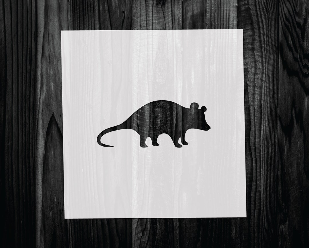 Possum Stencil, Mylar Reusable Stencil, Stencil, FAST SHIPPING - Etsy