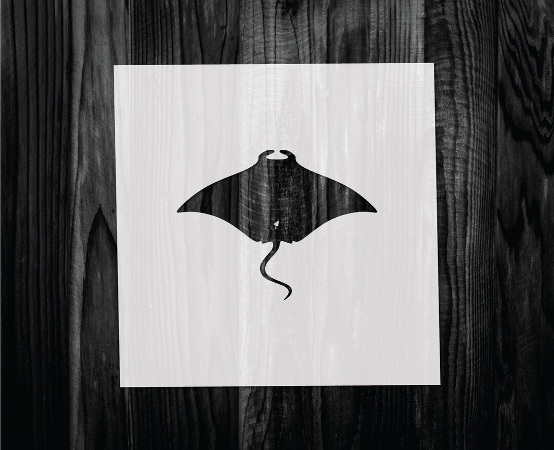 Manta Ray Stencil, Mylar Reusable Stencil, Stencil, FAST SHIPPING - Etsy