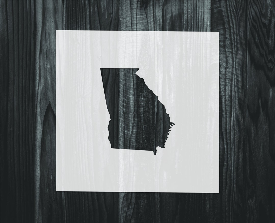 Georgia Stencil, Mylar Reusable Stencil, Stencil, FAST SHIPPING - Etsy
