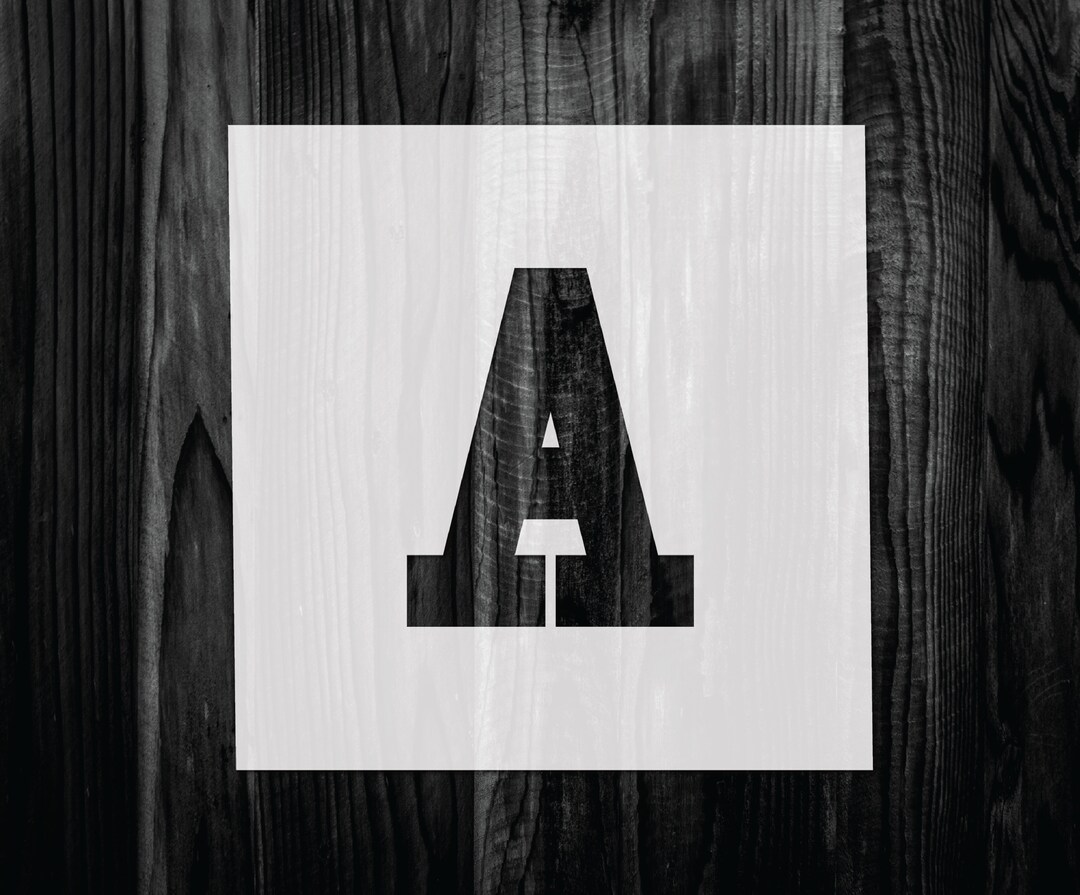 Letter A Stencil: Reusable Mylar Template - Etsy