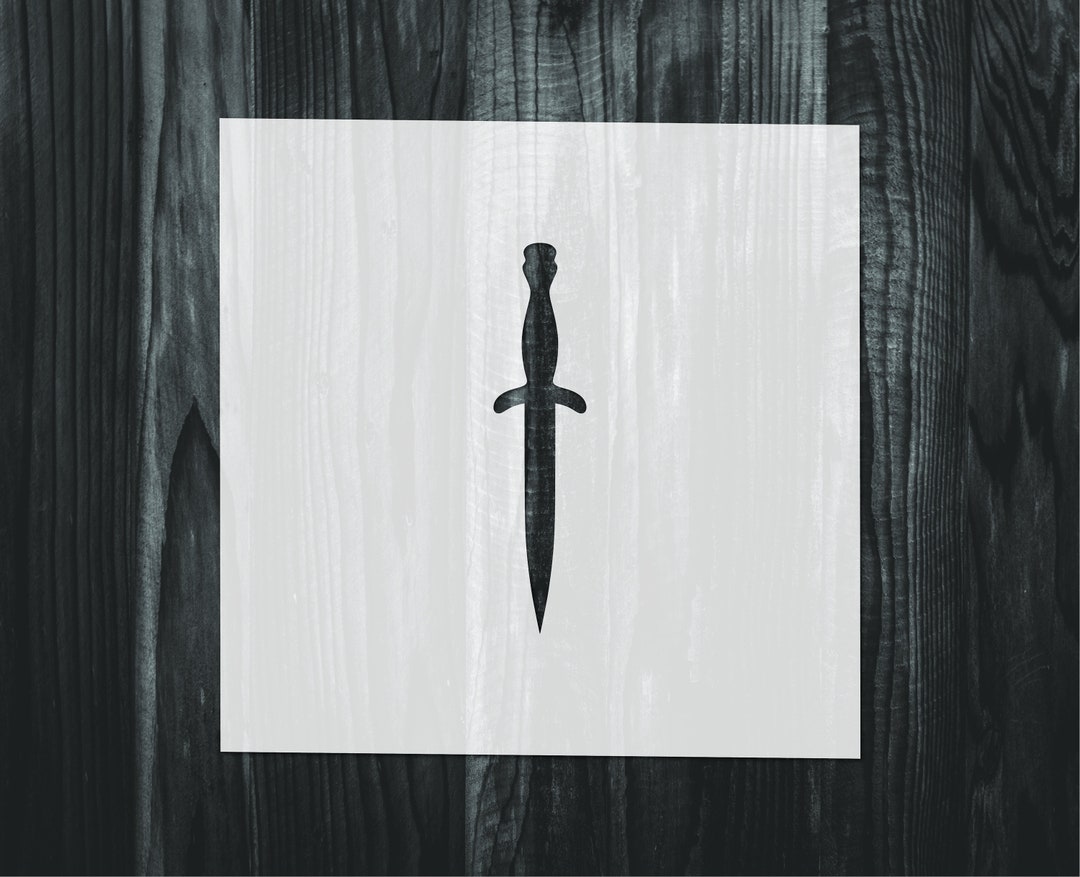 Dagger Stencil, Mylar Reusable Stencil, Stencil, FAST SHIPPING - Etsy