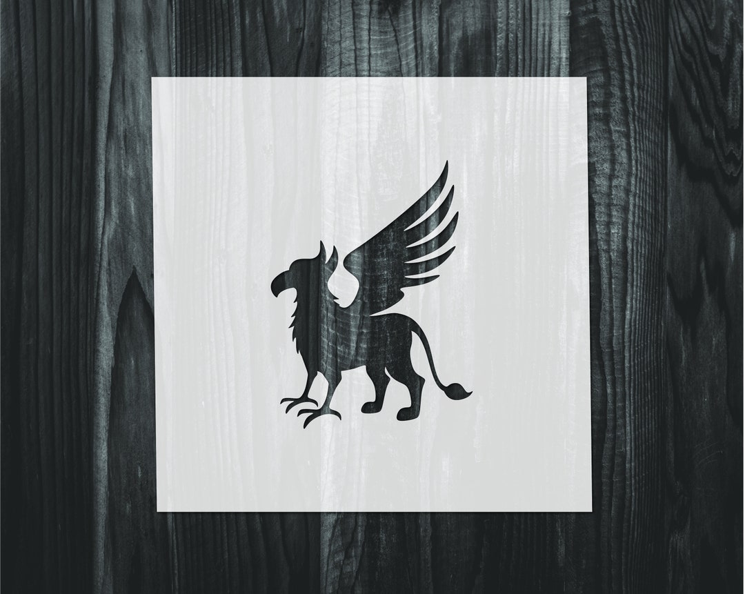 Griffin Stencil, Mylar Reusable Stencil, Stencil, FAST SHIPPING - Etsy
