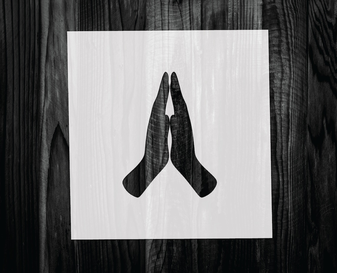 Praying Hands Stencil, Mylar Reusable Stencil, Stencil, FAST SHIPPING ...