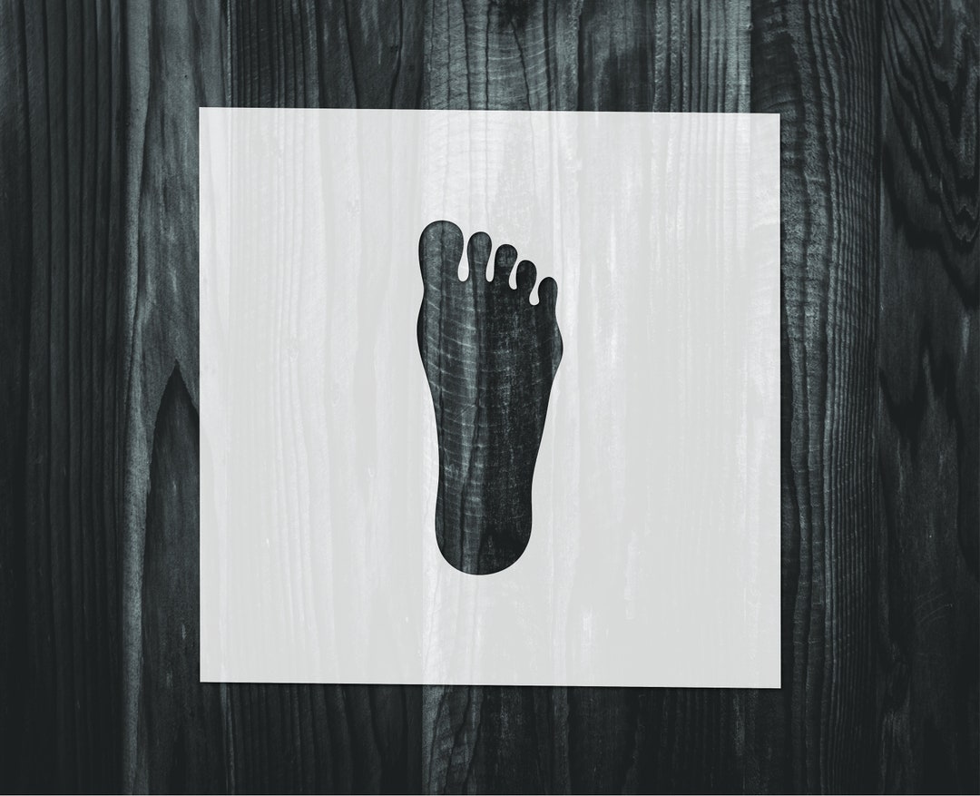 Foot Stencil, Mylar Reusable Stencil, Stencil, FAST SHIPPING - Etsy