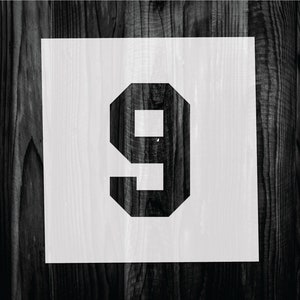 Number 9 Stencil, Mylar Reusable Stencil, Stencil, FAST SHIPPING - Etsy