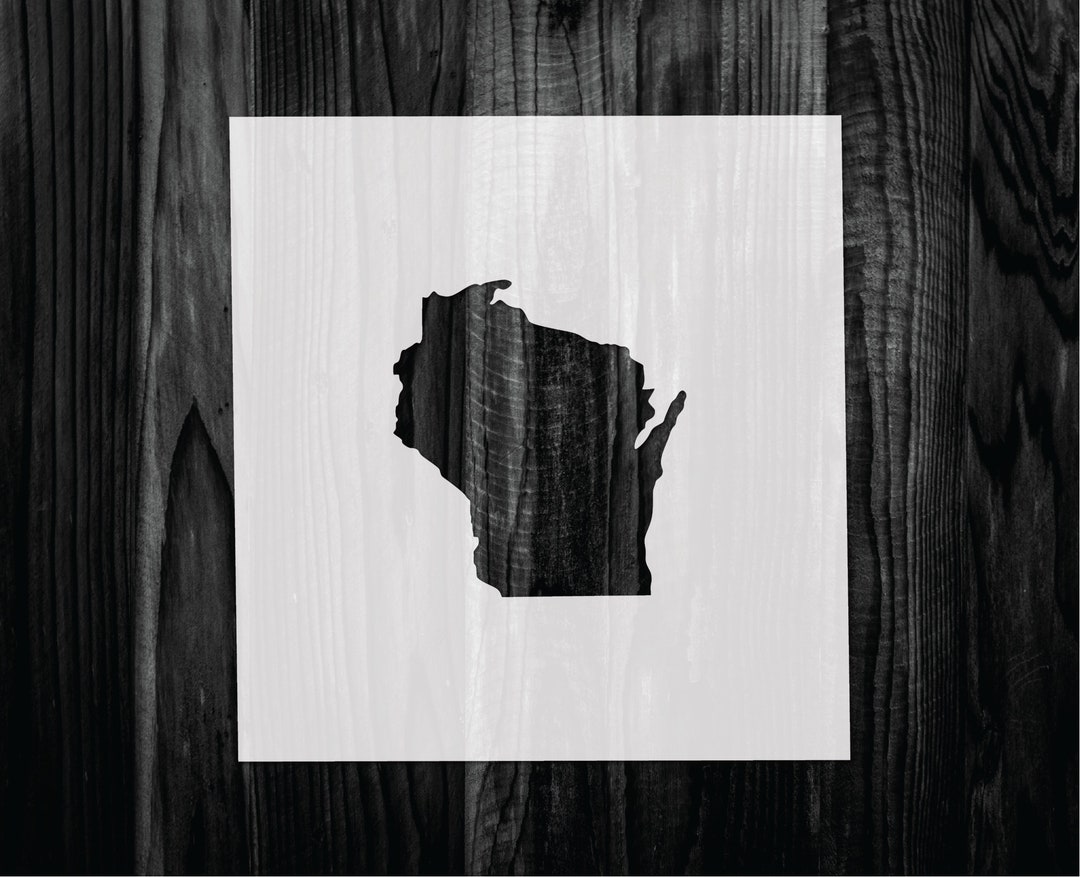 Wisconsin Stencil, Mylar Reusable Stencil, Stencil, FAST SHIPPING - Etsy