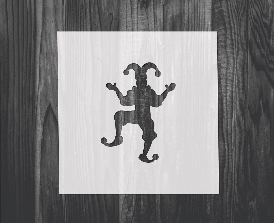 Jester Stencil, Mylar Reusable Stencil, Stencil, FAST SHIPPING - Etsy
