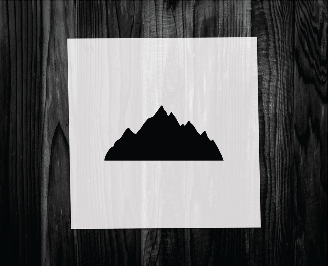 Mountain Range Stencil, Mylar Reusable Stencil, Stencil, FAST SHIPPING ...