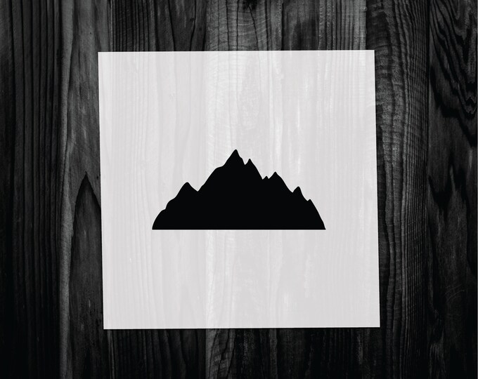 Mountain Range Stencil, Mylar Reusable Stencil, Stencil, FAST SHIPPING ...