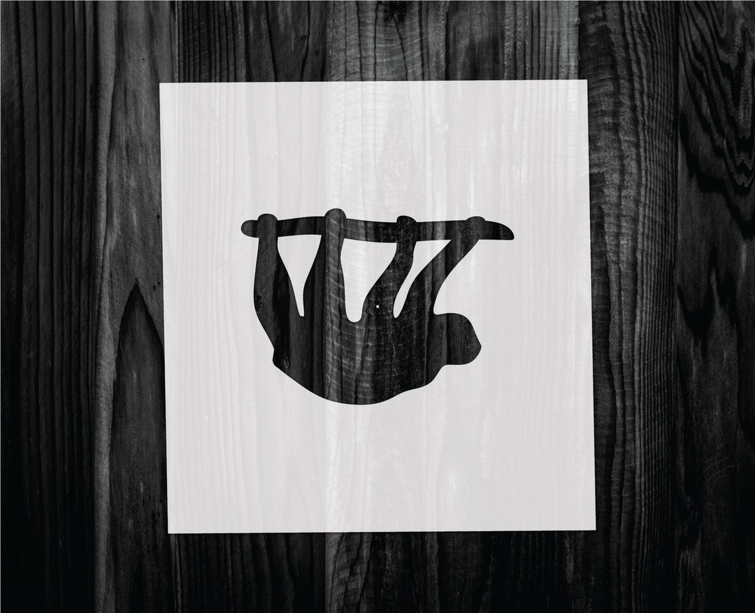Sloth Stencil, Mylar Reusable Stencil, Stencil, FAST SHIPPING - Etsy