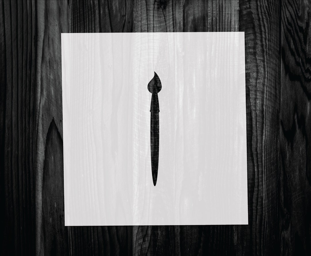 Paint Brush Stencil, Mylar Reusable Stencil, Stencil, FAST SHIPPING - Etsy