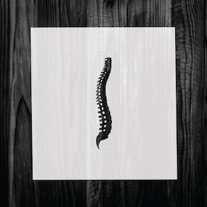 Spine Stencil, Mylar Reusable Stencil, Stencil, FAST SHIPPING - Etsy