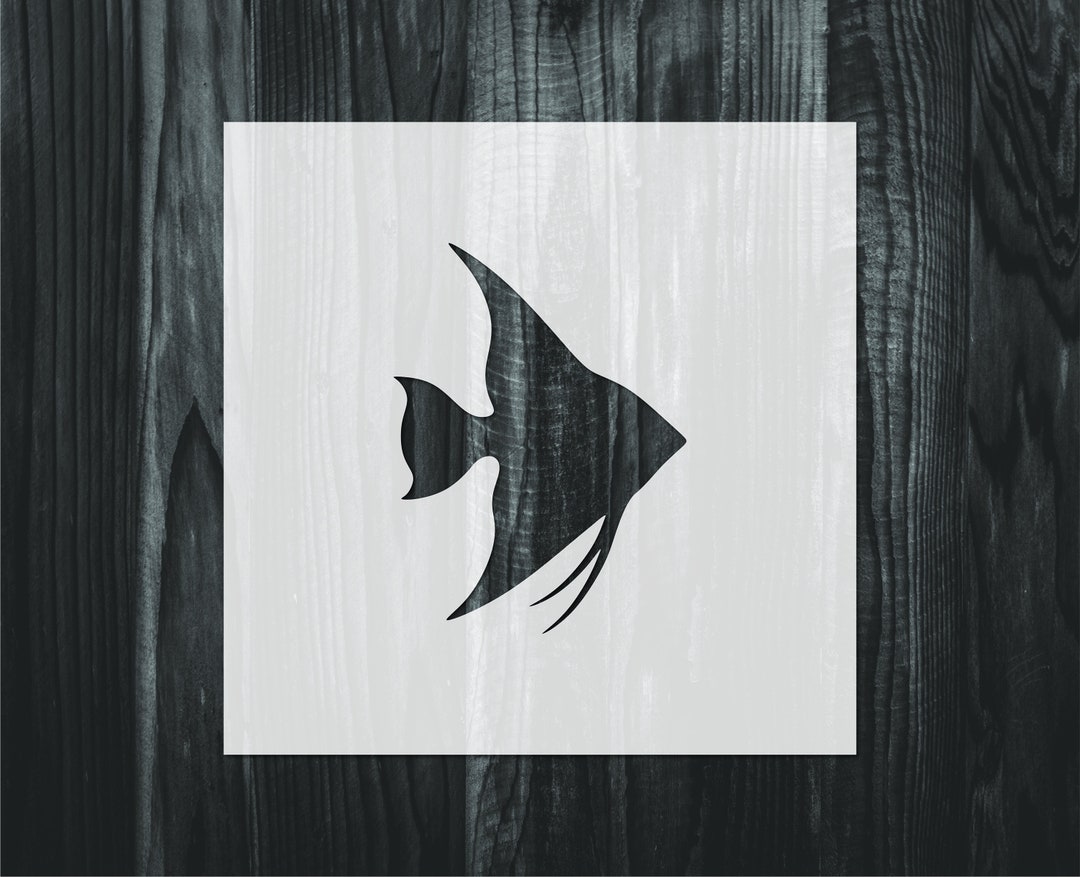 Angelfish Stencil, Mylar Reusable Stencil, Stencil, FAST SHIPPING - Etsy