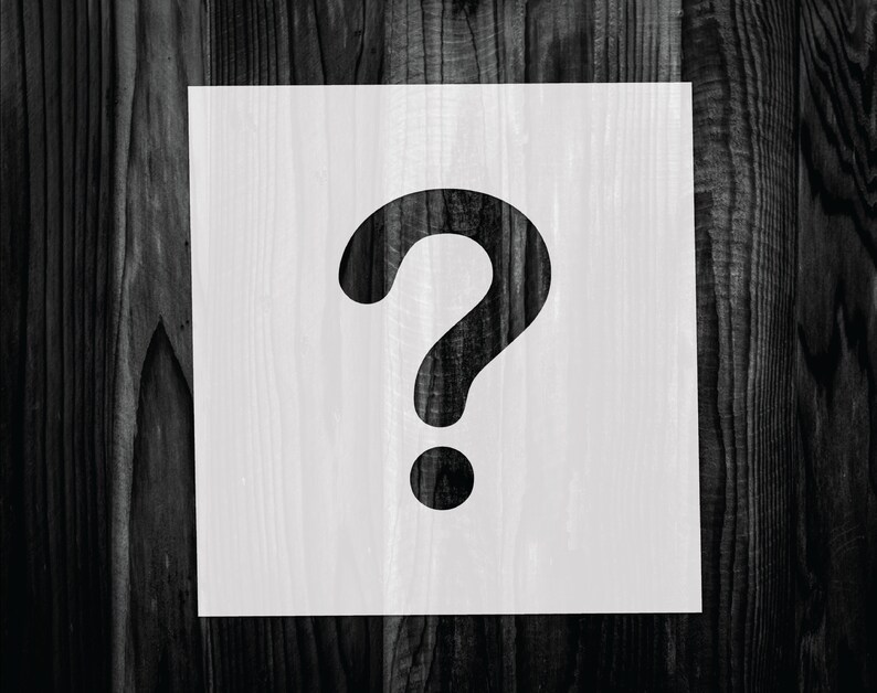 Question Mark Stencil Mylar Reusable Stencil Stencil FAST - Etsy