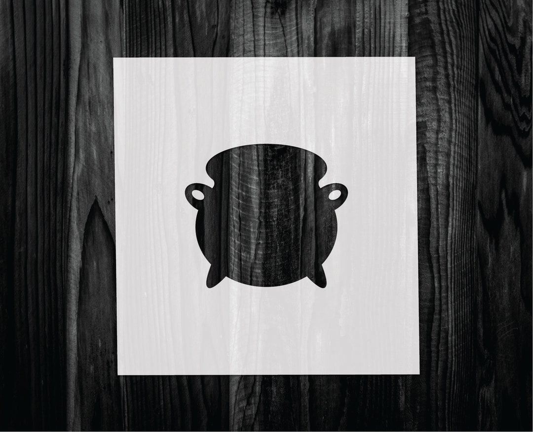Witches Cauldron Stencil, Mylar Reusable Stencil, Stencil, FAST ...