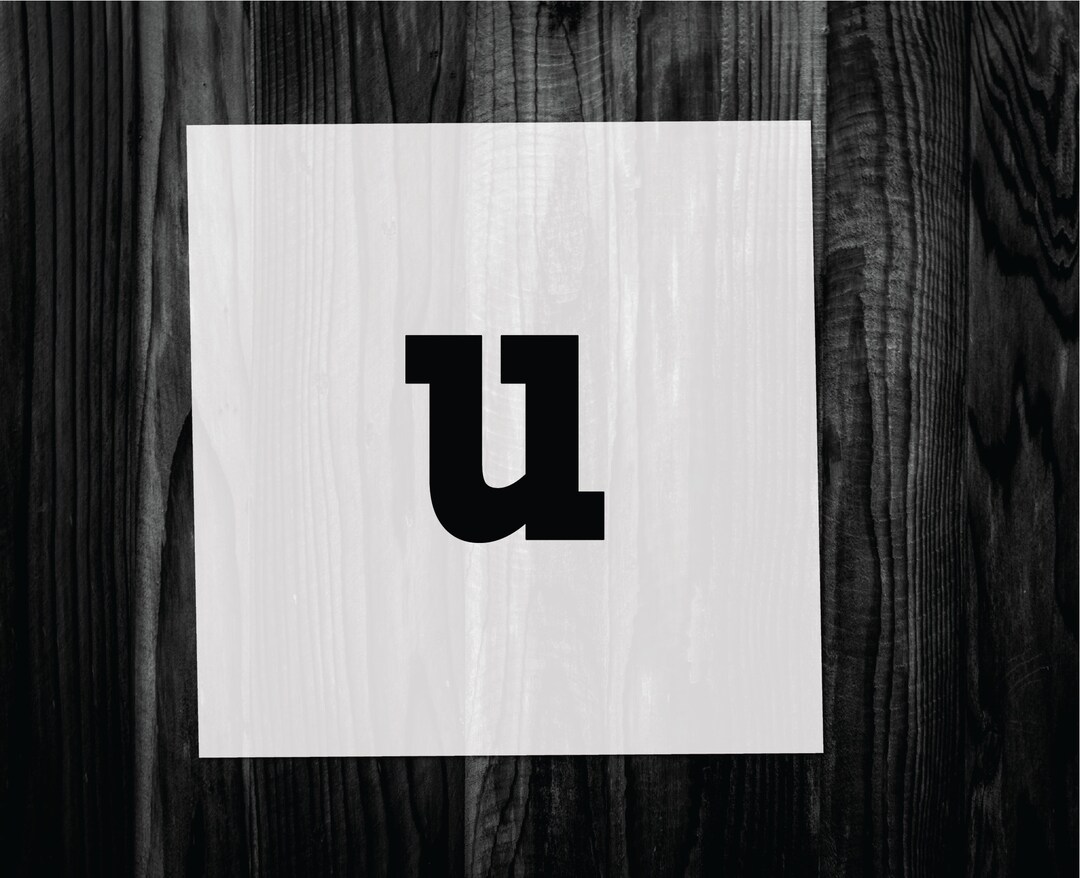 Lowercase U Stencil, Mylar Reusable Stencil, Stencil, FAST SHIPPING - Etsy