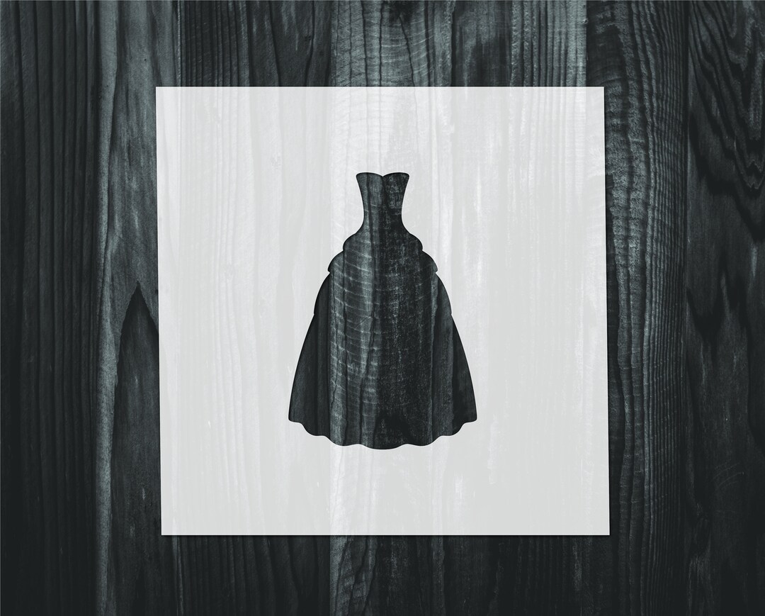 Gown Stencil: Reusable 10 Mil Mylar Stencil - Etsy