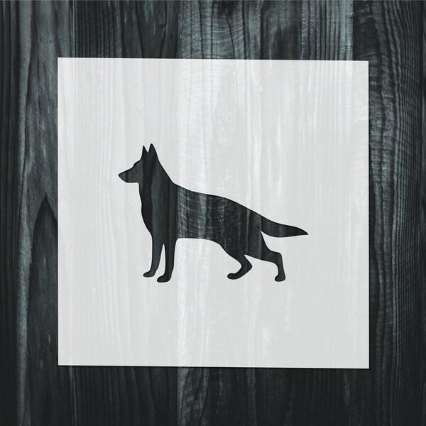 German Shepherd Stencil - Etsy