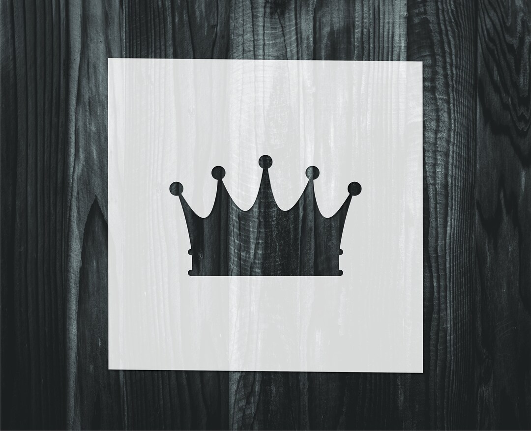 Crown Stencil, Mylar Reusable Stencil, Stencil, FAST SHIPPING - Etsy