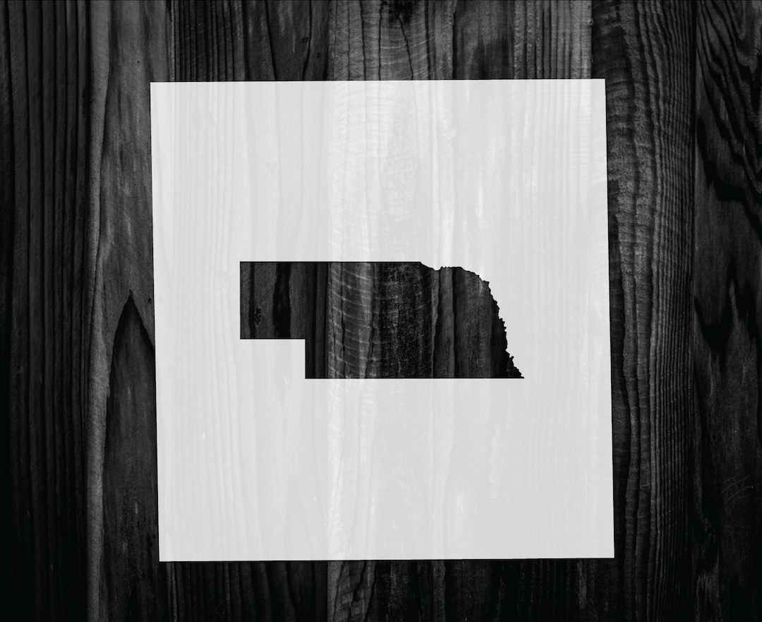 Nebraska Stencil, Mylar Reusable Stencil, Stencil, FAST SHIPPING - Etsy