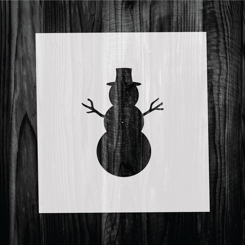 Snowman Stencils - Etsy