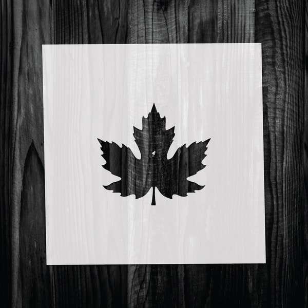 Maple Leaf Stencil - Etsy