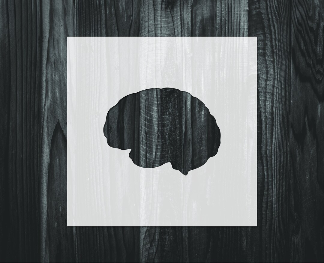 Brain Stencil, Mylar Reusable Stencil, Stencil, FAST SHIPPING - Etsy