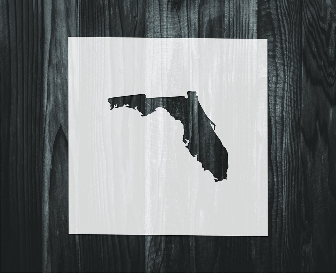 Florida Stencil, Mylar Reusable Stencil, Stencil, FAST SHIPPING - Etsy