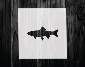 Trout 1 Reusable Mylar Stencil Art Supplies - Etsy