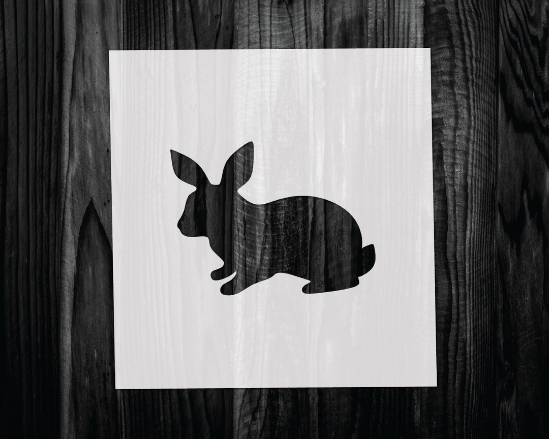 Rabbit Stencil: Reusable Mylar Craft Template - Etsy