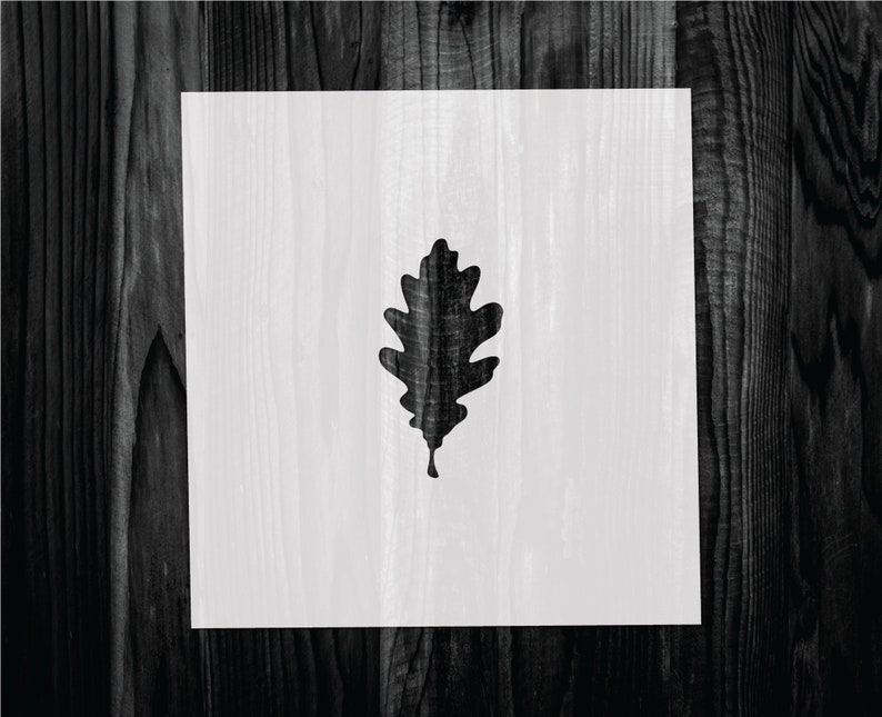 Oak Leaf Stencil Mylar Reusable Stencil Stencil FAST - Etsy