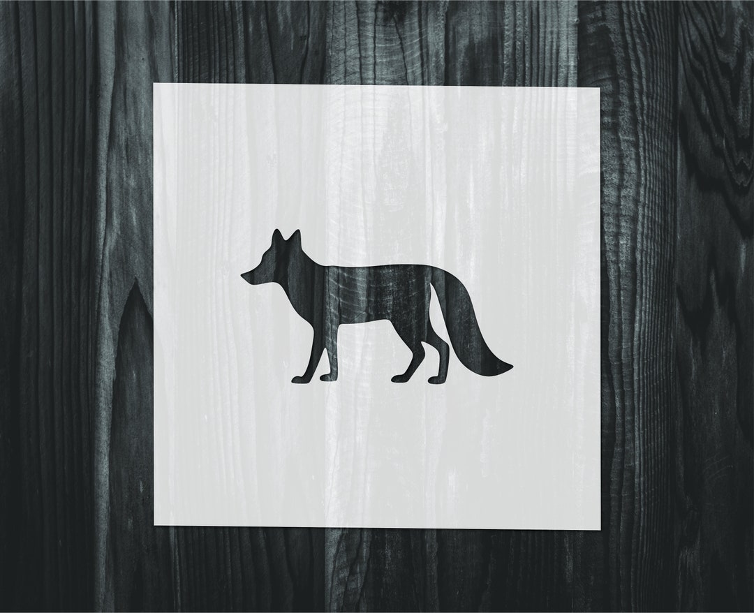 Fox Stencil, Mylar Reusable Stencil, Stencil, FAST SHIPPING - Etsy