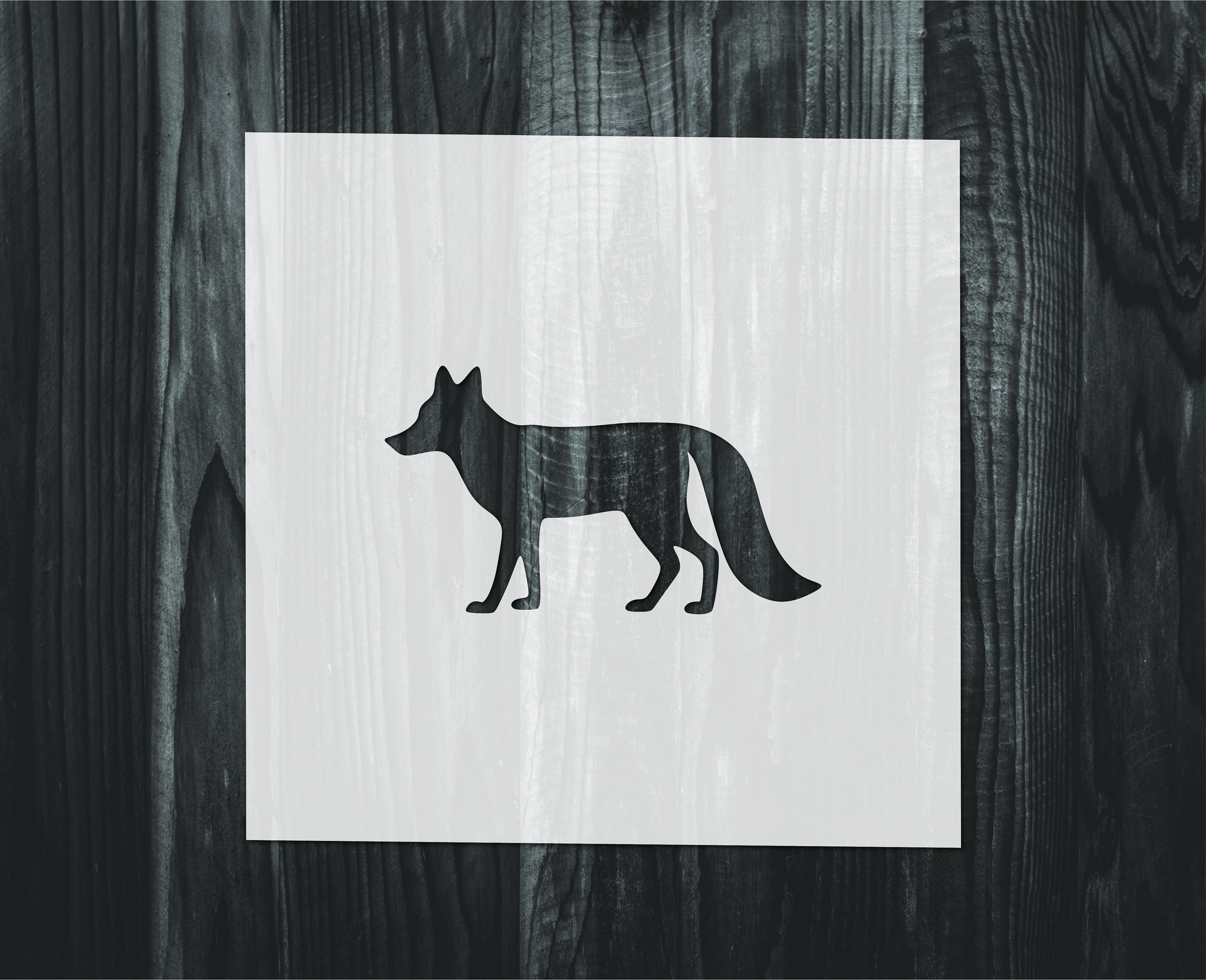 Fox Stencil Mylar Reusable Stencil Stencil FAST SHIPPING - Etsy