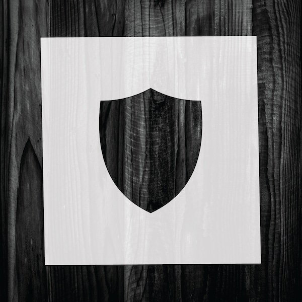 Shield Stencil - Etsy