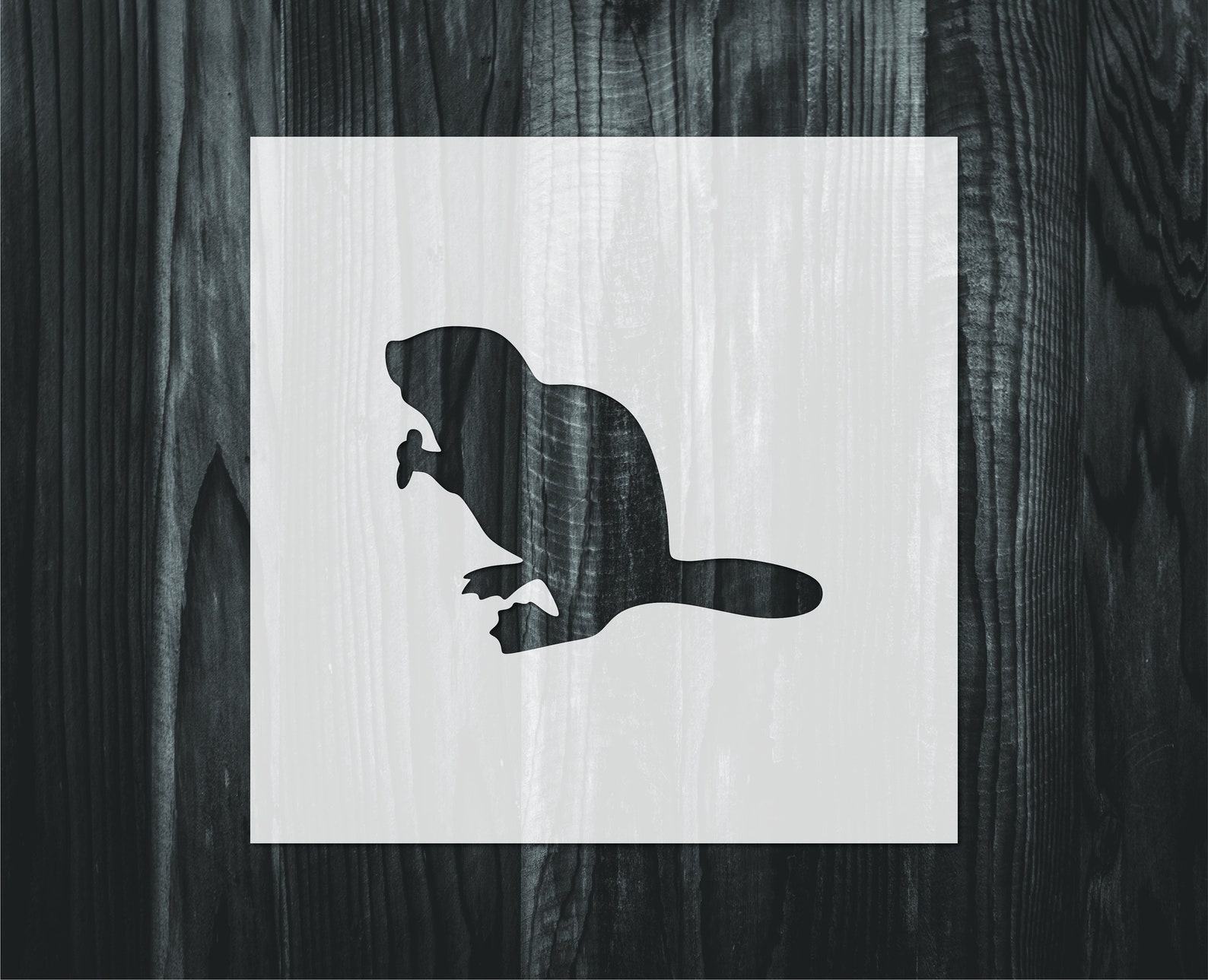 Beaver Stencil, Mylar Reusable Stencil, Stencil, FAST SHIPPING - Etsy