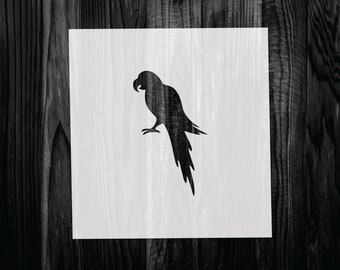 Parrot Stencil Reusable Parrot Stencil Art Stencil DIY - Etsy