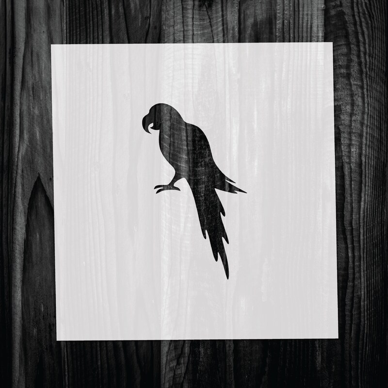 Parrot Stencil - Etsy